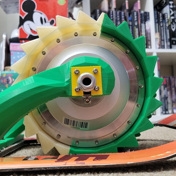 3D Printable DIY Electric Snowboard 3D Print Pieces by Mike S