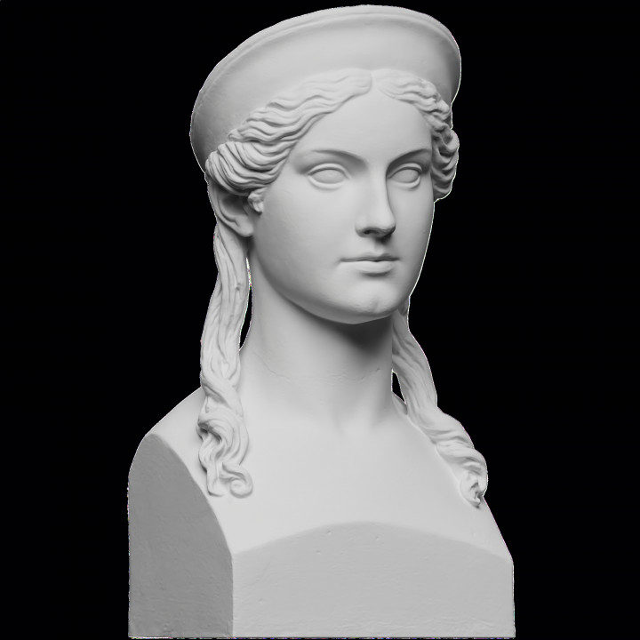 3D Printable Unknown woman by Thorvaldsens Museum