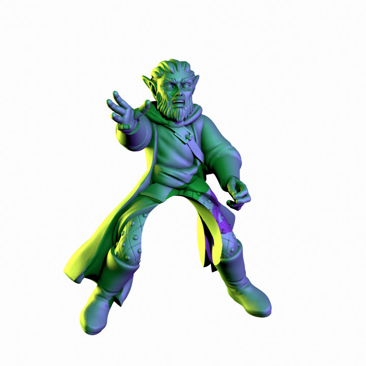 3D Printable 10 Wizards Riding Version: Gnome, Dwarf, Necromancer ...