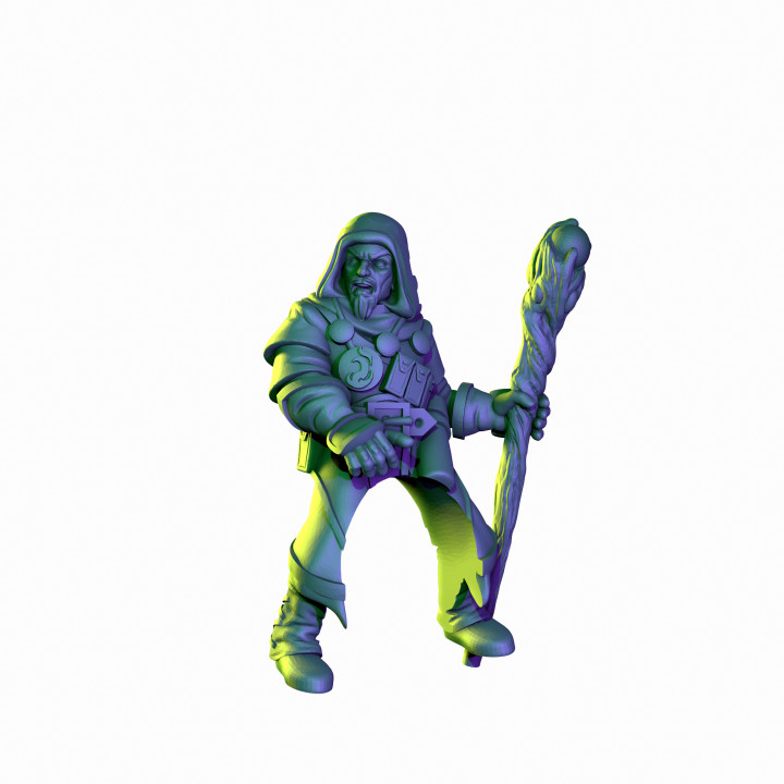 3D Printable 10 Wizards Riding Version: Gnome, Dwarf, Necromancer ...