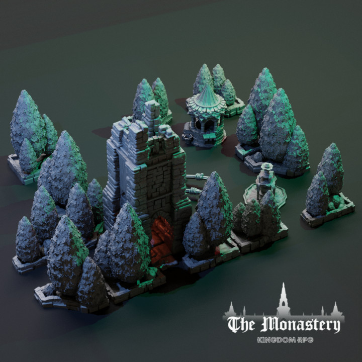 3D Printable Medieval Monastery - Kingdom RPG: The Monastery ...