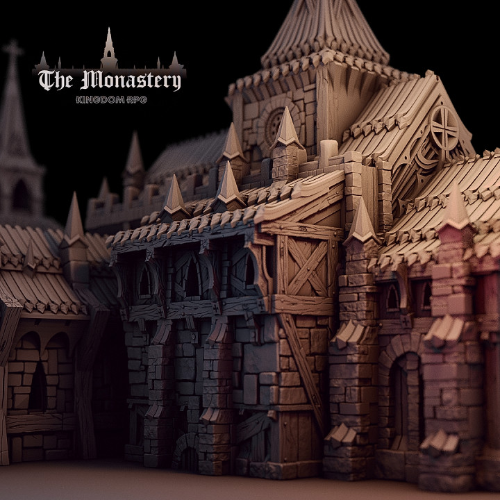 3D Printable Medieval Monastery - Kingdom RPG: The Monastery ...
