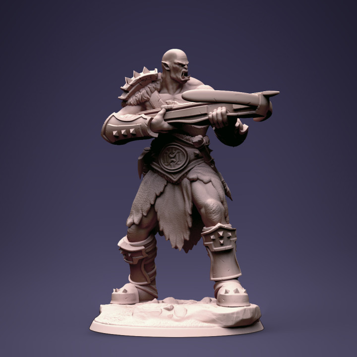3D Printable Orc crossbow 1 by clynche art