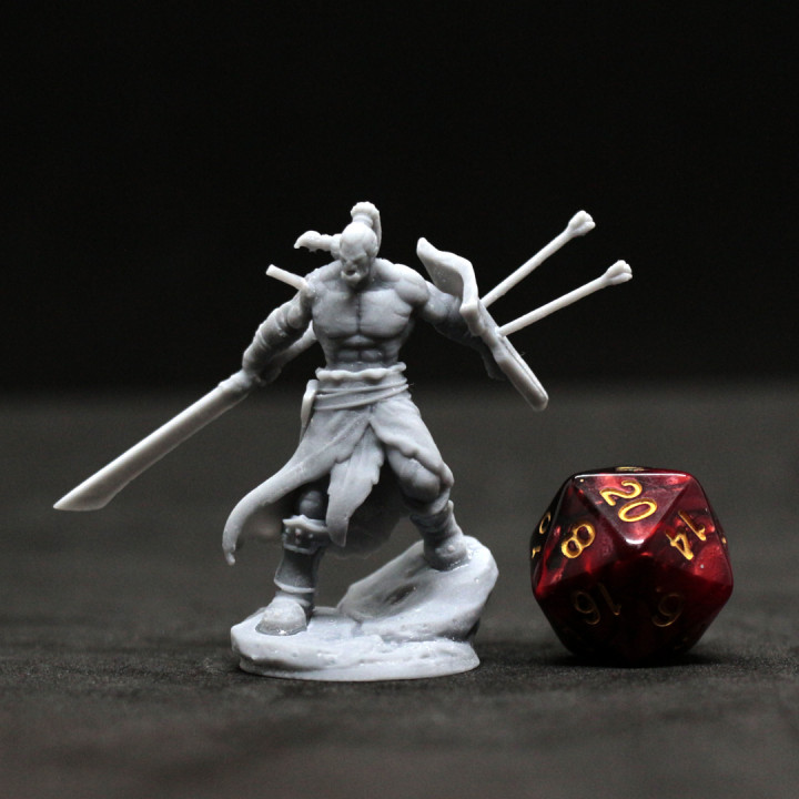 3D Printable Orc hero by clynche art