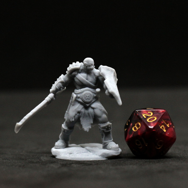 3D Printable Orc shield 1 by clynche art