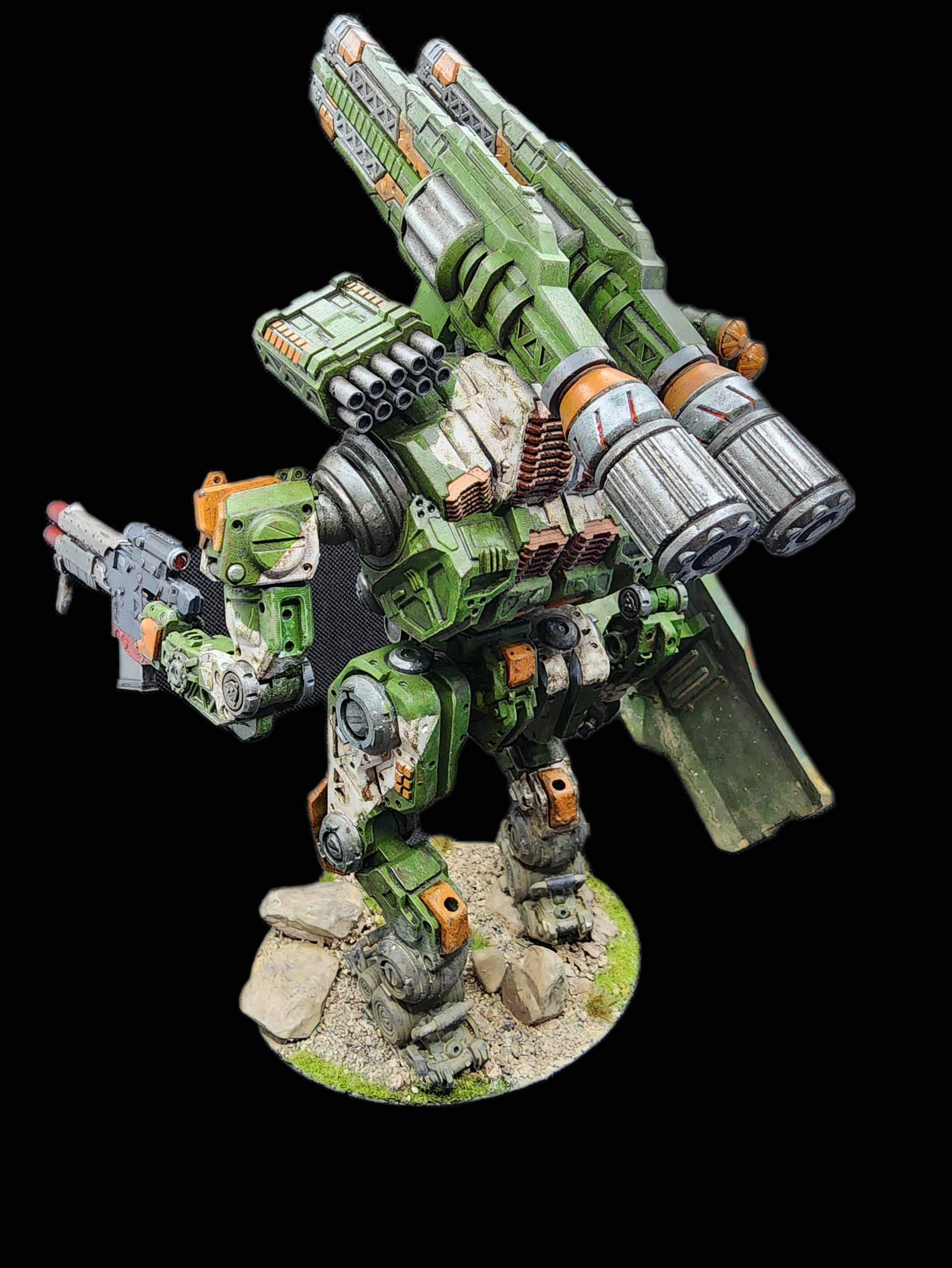 3D Printable HammerHead Class Heavy Frame 100mm Base by Extra Guy