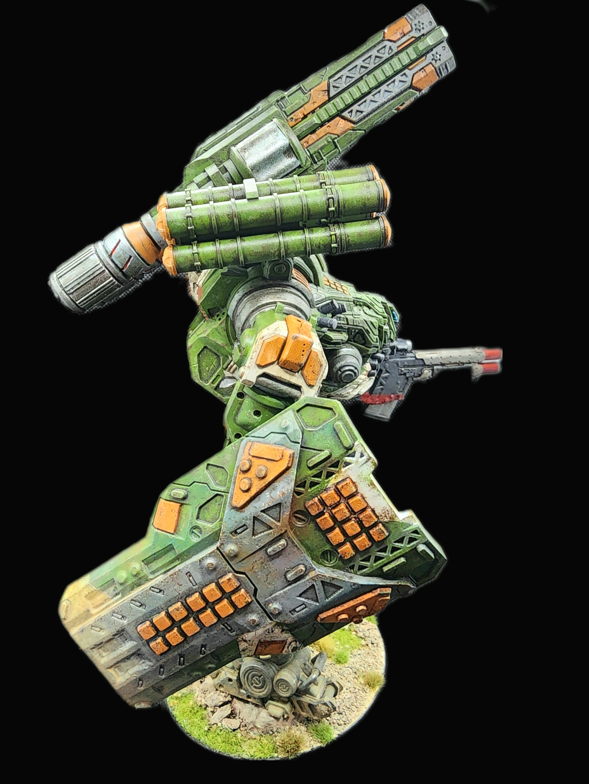 3D Printable HammerHead Class Heavy Frame 100mm Base by Extra Guy