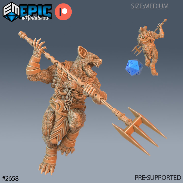 3D Printable Prairie Gnoll Set / Hyena Hybrid / Humanoid Race / Flind ...