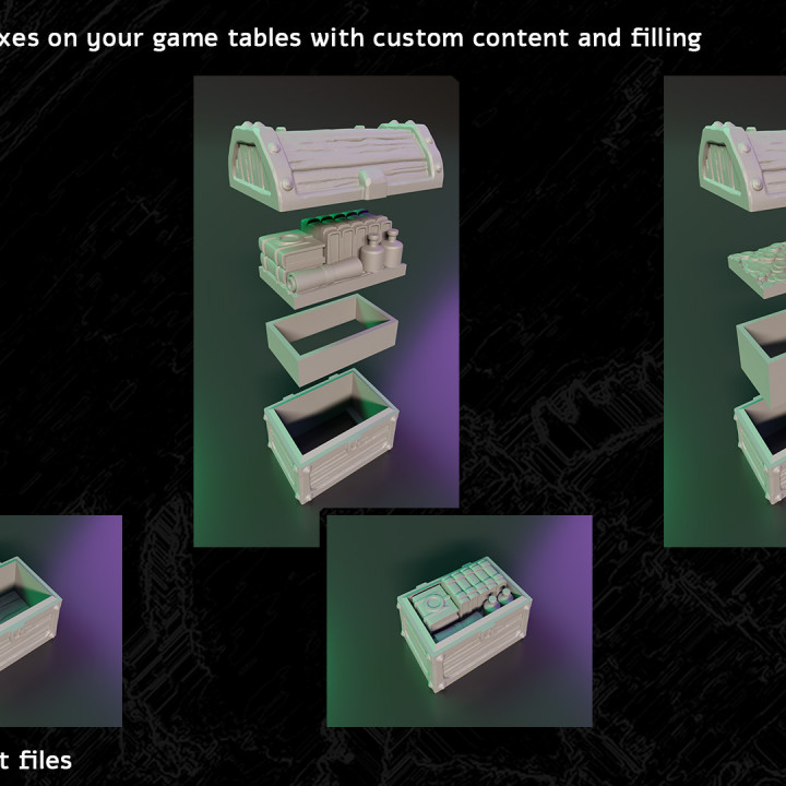 3D Printable Surprise chests ! Customable design and content by Suhland ...