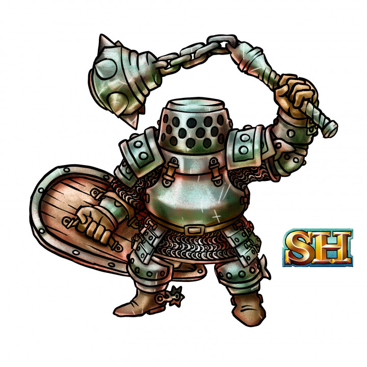 3D Printable Halfling Knight by Stonehaven Miniatures