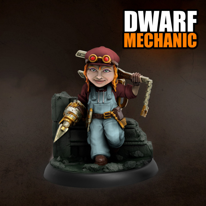 3D Printable MINE WAR - PART2: DWARF DEFENSE - MECHA AND MECHANIC by ...