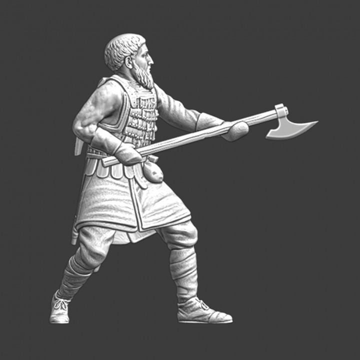 3D Printable Medieval Kievan Rus with large axe by Northern Crusades ...
