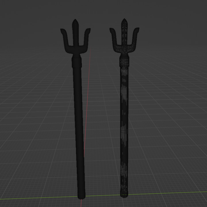 3D Printable Dangpa 당파 - Korean Dangpa Trident by Jovey