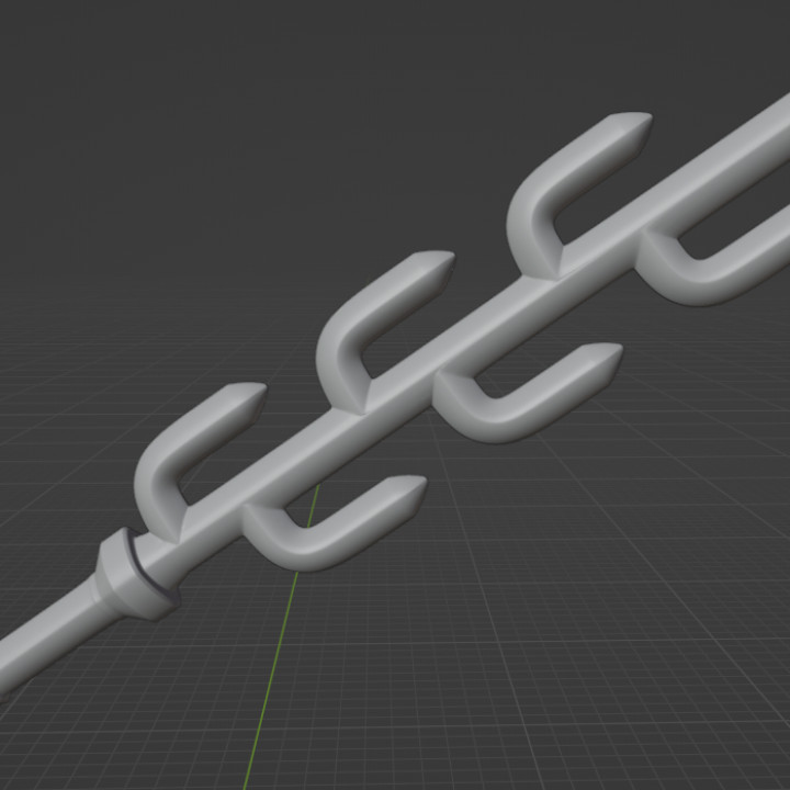 3D Printable Chiljido 칠지도 - Korean Seven Branch Sword by Jovey
