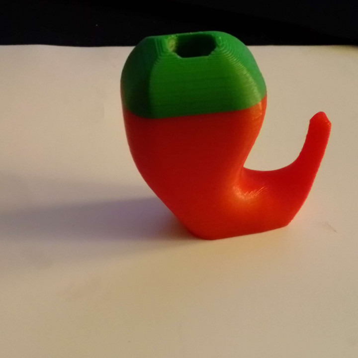 3D Printable Chili Pepper by Cheyanne Coutts