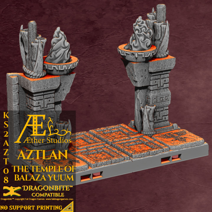 3D Printable KS2AZT08 - The Temple of Balaza Yuum by Aether Studios