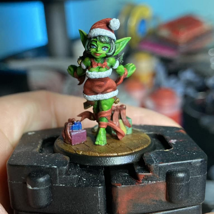 3D Print of Holiday Goblin Pinup by TyrantSparda