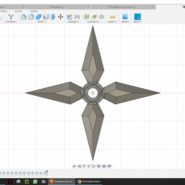 3D Printable NİNJA STAR by Eren Sayin