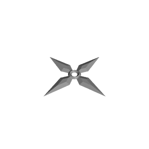 3D Printable NİNJA STAR by Eren Sayin