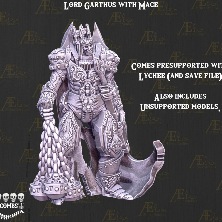 3D Printable AECATA02 - The Lair of Lord Garthus by Aether Studios