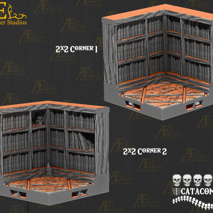 3D Printable AECATA03 - The Haunted Library by Aether Studios