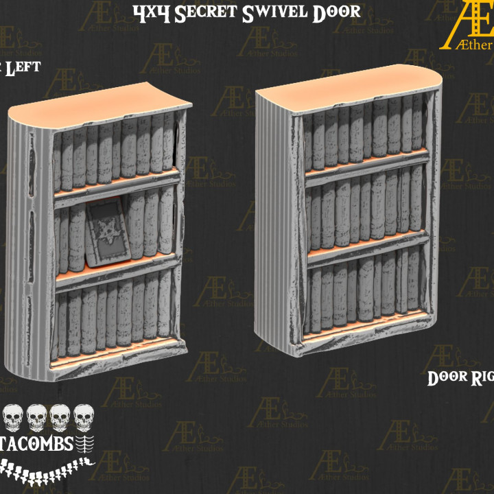 3D Printable AECATA03 - The Haunted Library by Aether Studios
