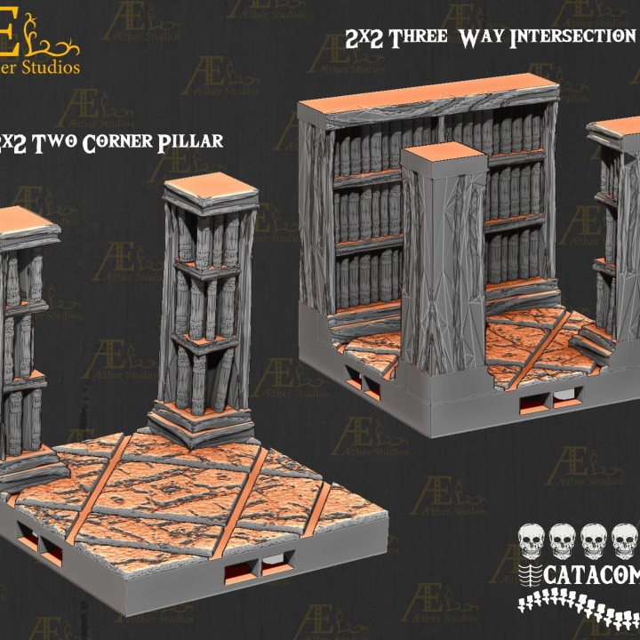 3D Printable AECATA03 - The Haunted Library by Aether Studios