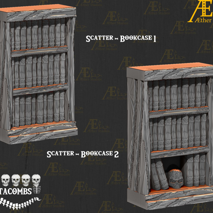 3D Printable AECATA03 - The Haunted Library by Aether Studios