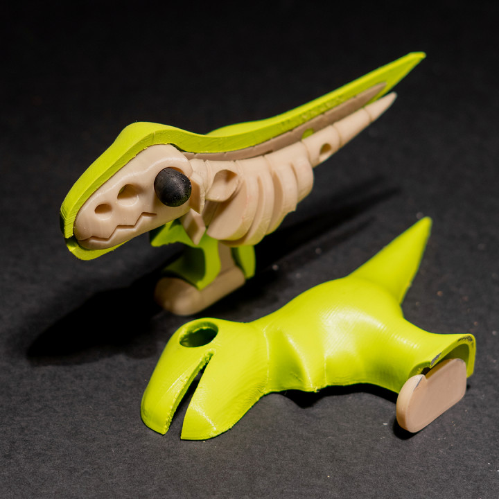 3D Printable T-Rex Puzzle by Stlflix