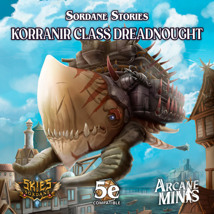 3D Printable Airship PDF + Map - Korranir Class Dreadnought by Sordane ...