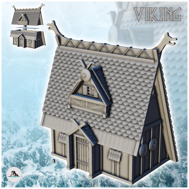 3D Printable Viking house 4 - Alkemy Lord of Rings War of the Rose ...