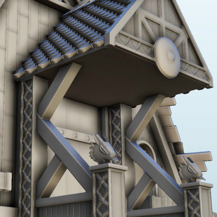 3D Printable Viking den - Alkemy Lord of Rings War of the Rose Warcrow ...