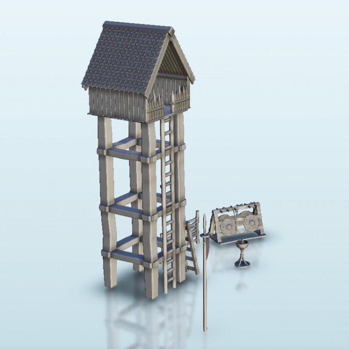 3D Printable Viking wooden outpost - Alkemy Lord of Rings War of the ...