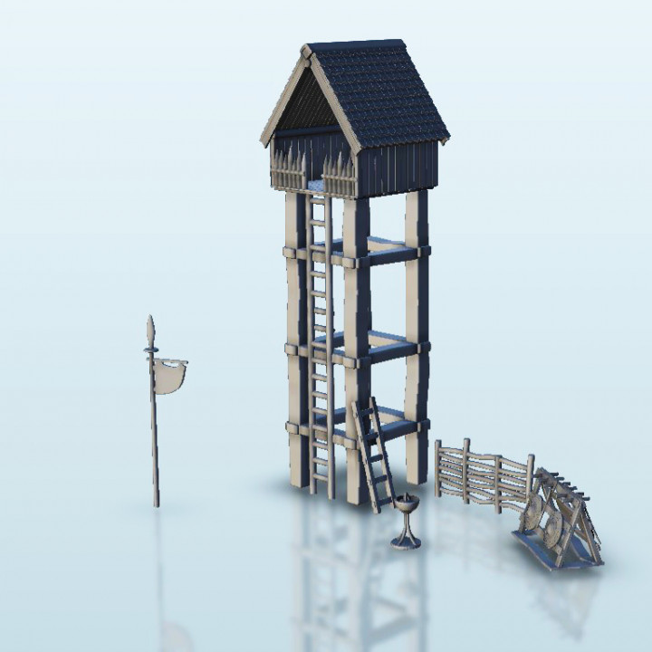 3D Printable Viking wooden outpost - Alkemy Lord of Rings War of the ...