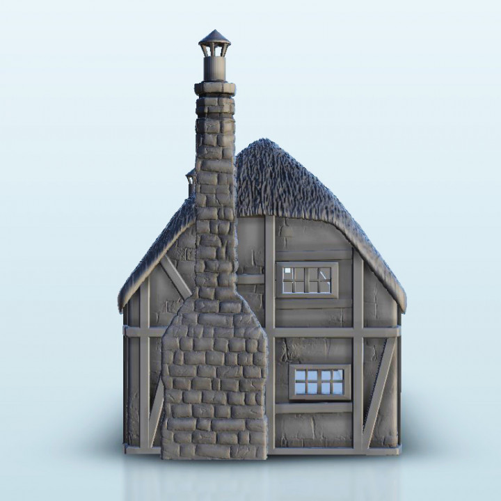 3D Printable Medieval long house 18 - Alkemy Lord of Rings War of the ...