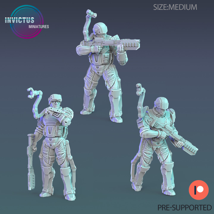 3D Printable Alien Invasion Set / Sci-Fi Attack Encounters / Soldier ...