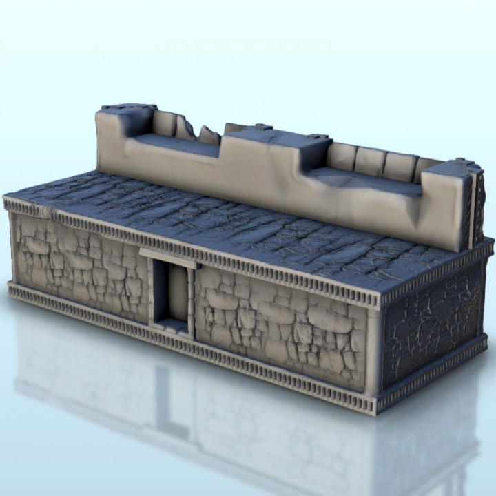 3D Printable Mesoamerican barracks 5 - Maya Aztec Cuetzpal Seraphon ...