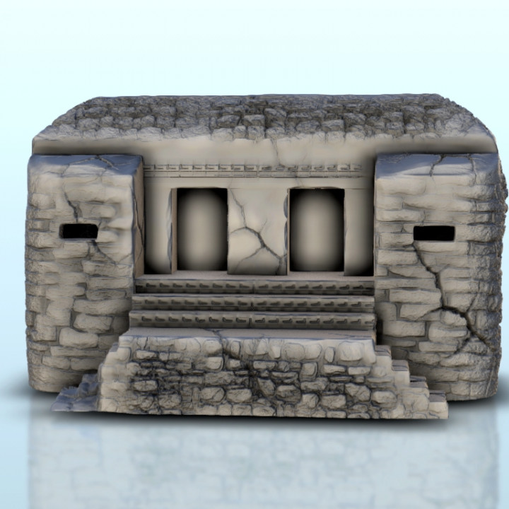 3D Printable Mesoamerican palace 25 - Maya Aztec Cuetzpal Seraphon ...