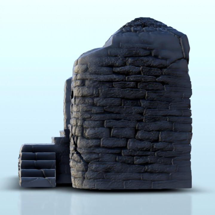 3D Printable Mesoamerican palace 25 - Maya Aztec Cuetzpal Seraphon ...