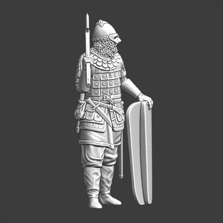 3D Printable Medieval Rus with large axe on shoulder by Northern ...