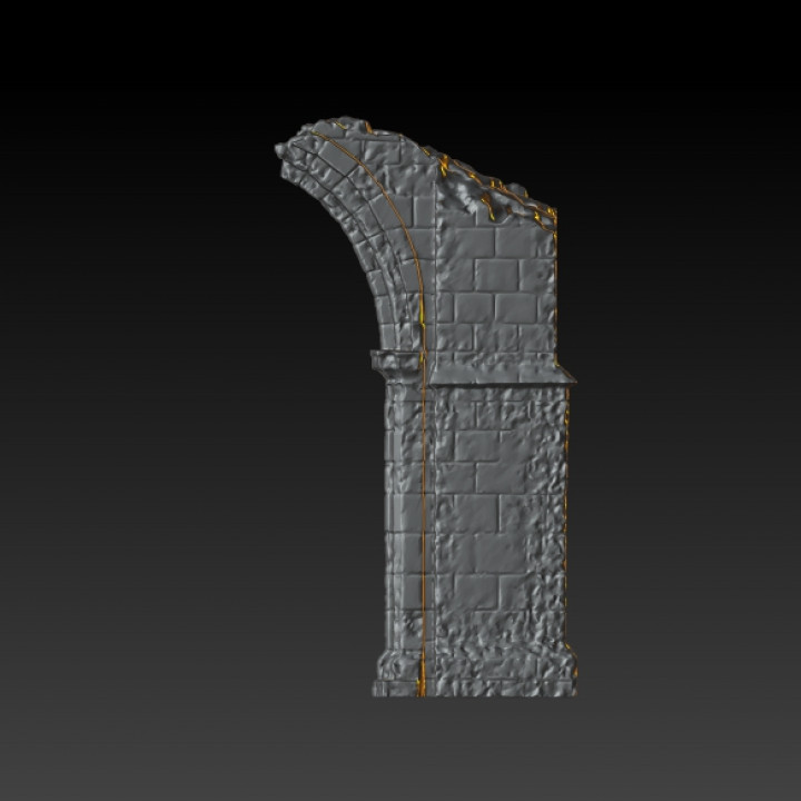 3D Printable Ruins. 28 and 32mm Scale. RPG by Master