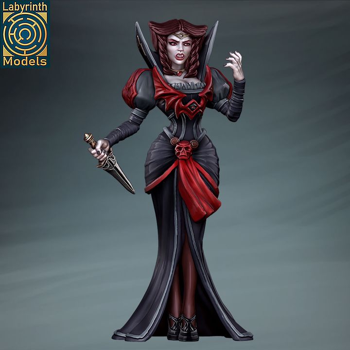 3D Printable Vampires Set 1 - 32mm scale by Labyrinth Models