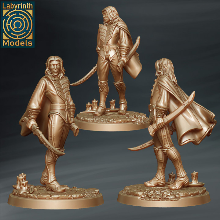 3D Printable Vampires Set 1 - 32mm scale by Labyrinth Models