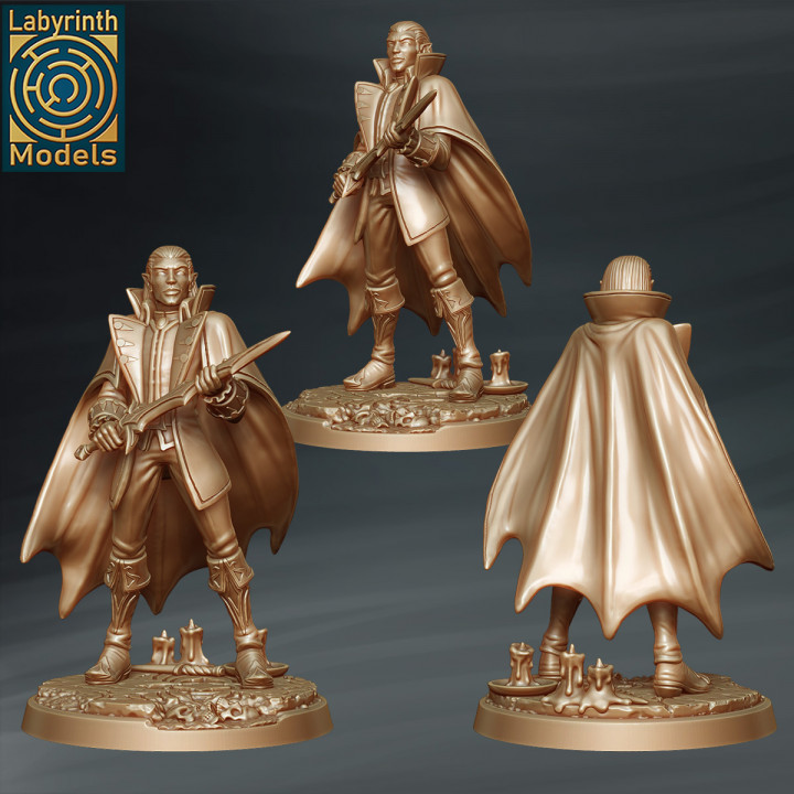 3D Printable Vampires Set 1 - 32mm scale by Labyrinth Models