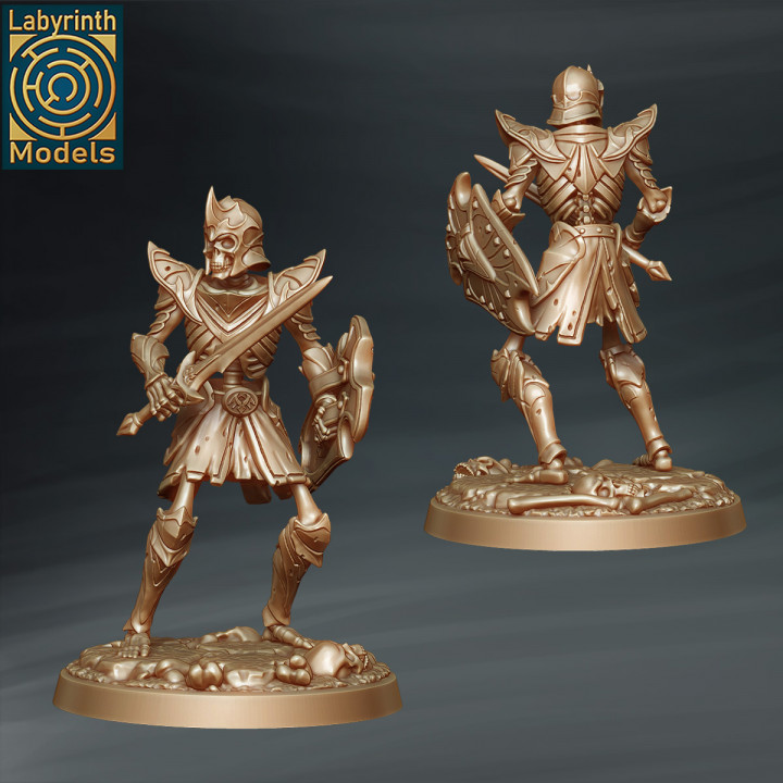 3D Printable Crypt Knights Kit - 32mm scale by Labyrinth Models