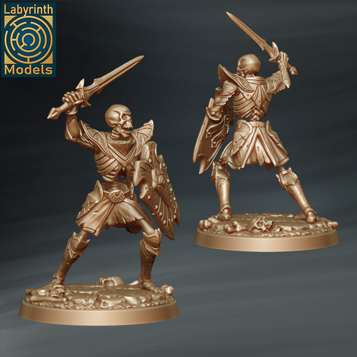3D Printable Crypt Knights Kit - 32mm scale by Labyrinth Models