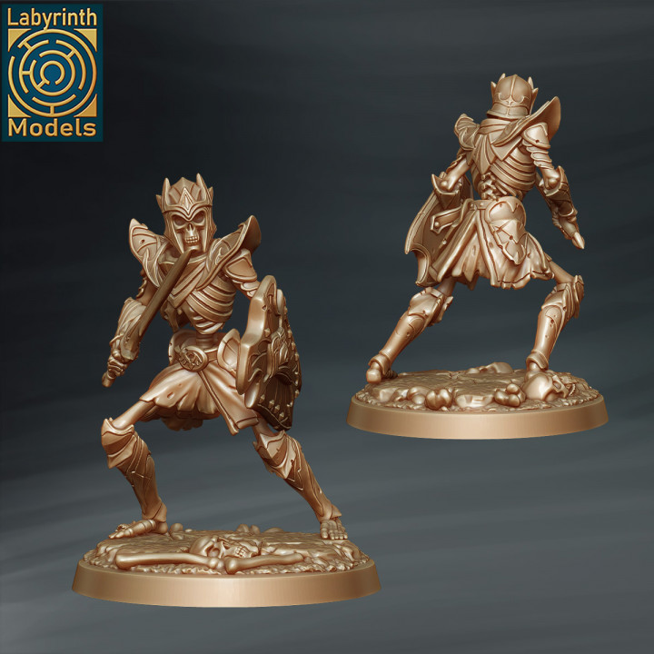 3D Printable Crypt Knights Kit - 32mm scale by Labyrinth Models