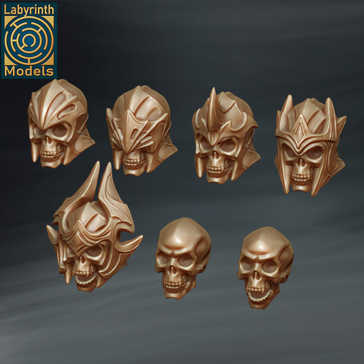 3D Printable Crypt Knights Kit - 32mm scale by Labyrinth Models