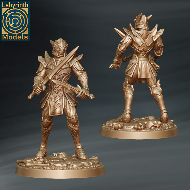 3D Printable Vampire Knights - 32mm scale by Labyrinth Models