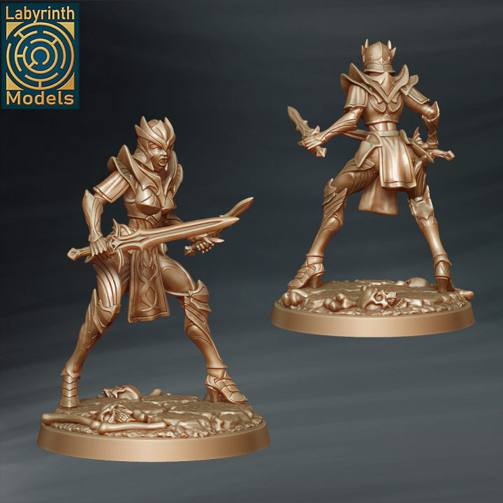 3D Printable Vampire Knights - 32mm scale by Labyrinth Models